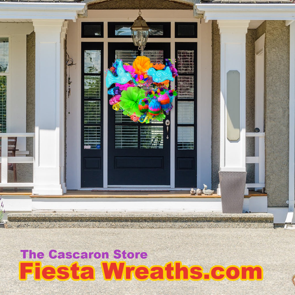 Fiesta Wreath Spring Home Decoration